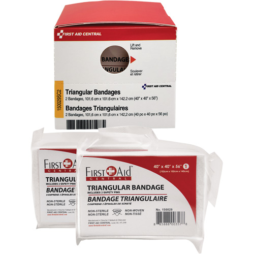 First Aid Central SmartCompliance® Refill Triangular Bandages ...