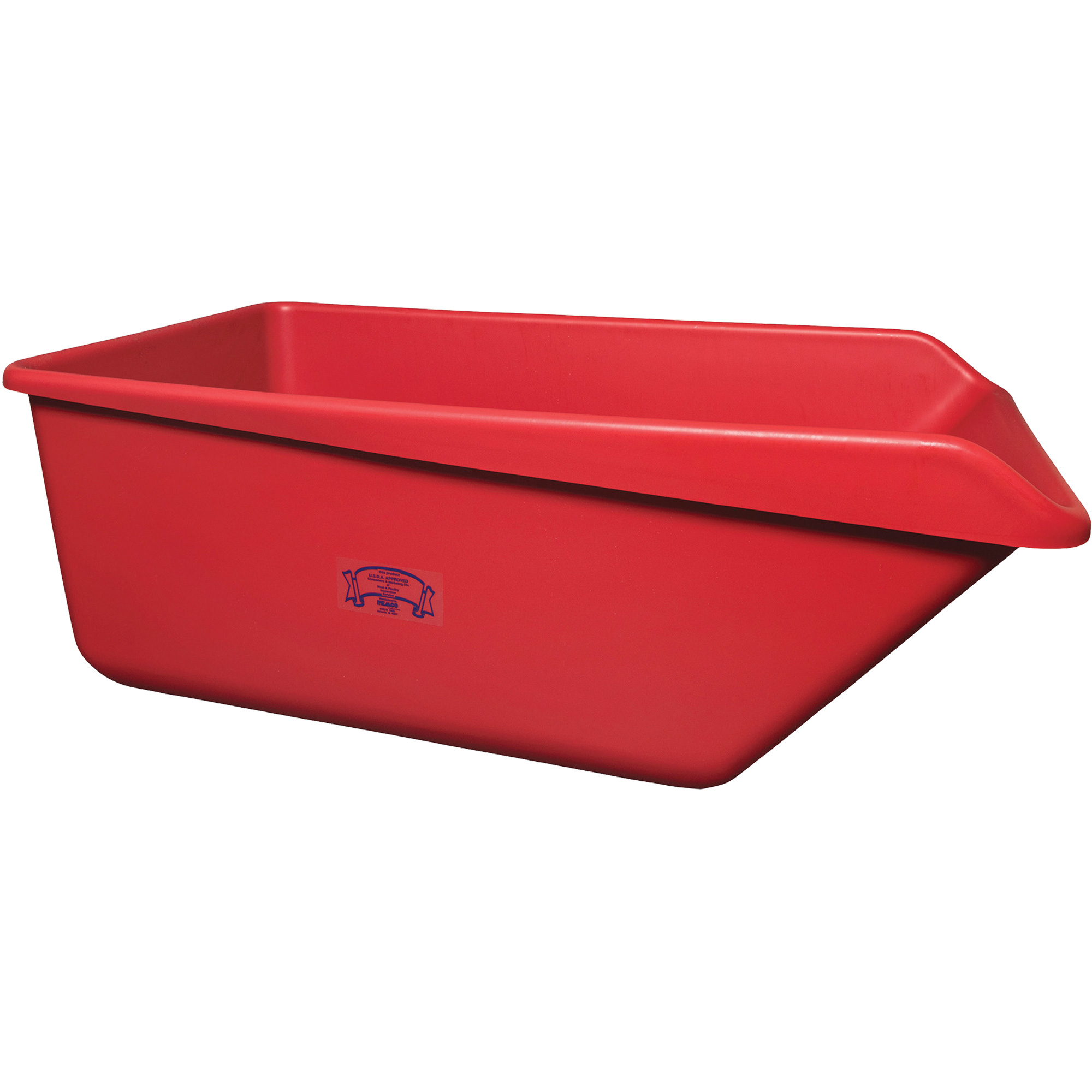 Remco Products Bac de rangement avec rebord incliné, Plastique, Rouge ...