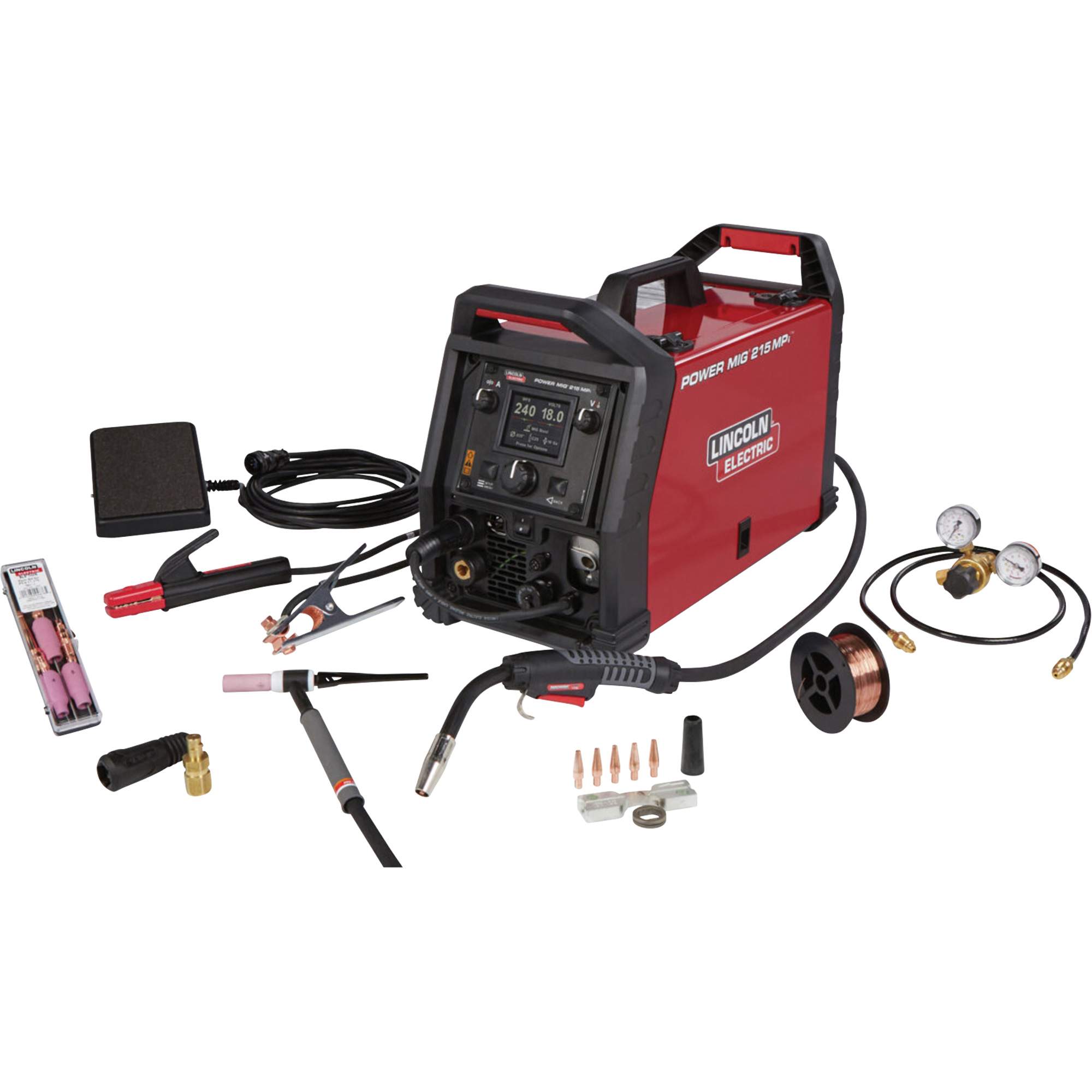 Lincoln Electric POWER MIG® 215 MPi Multi-Process Welder TIG One-Pak ...